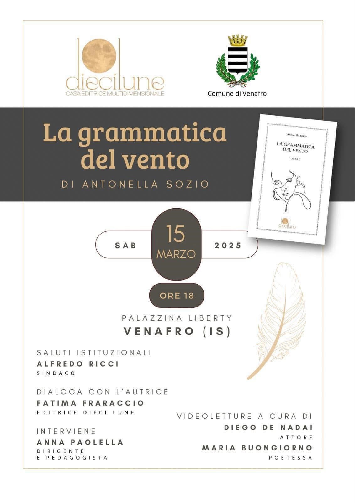 “La grammatica del vento” di Antonella Sozio: la presentazione a ...